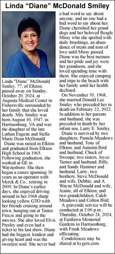 Linda “Diane” McDonald Smiley | Obituaries | dnronline.com