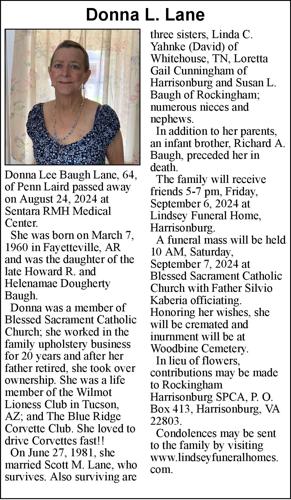 Donna L. Lane | Obituaries | dnronline.com