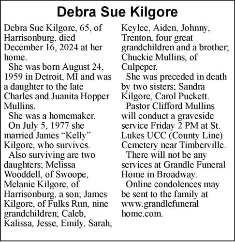 Debra Sue Kilgore | Obituaries | dnronline.com