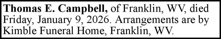 Thomas E. Campbell | Obituaries | dnronline.com