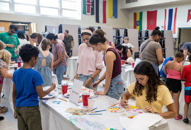 HCPS Students Put Paint To Paper For Central Office Mural | News ...