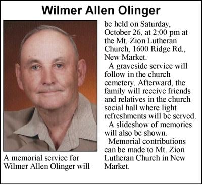 Wilmer Allen Olinger | Obituaries | dnronline.com