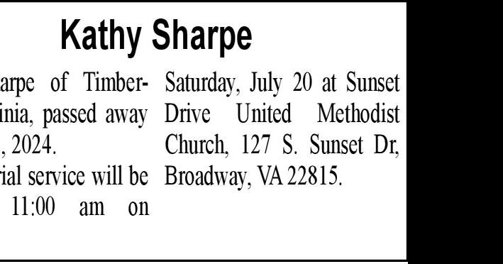 Kathy Sharpe | Obituaries | dnronline.com