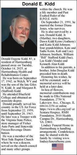 Donald E. Kidd | Obituaries | dnronline.com