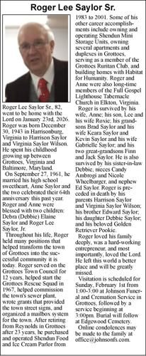 Roger Lee Saylor Sr. | Obituaries | dnronline.com