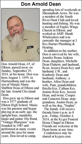 Don Arnold Dean | Obituaries | dnronline.com