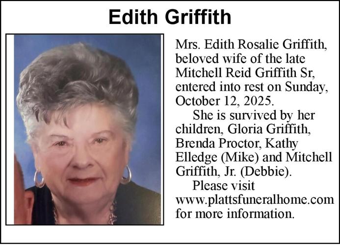 Edith Griffith | Obituaries | dnronline.com