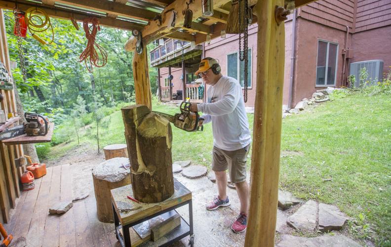 Carving His Niche: Man's Chainsaw Art Makes Statement Across County ...