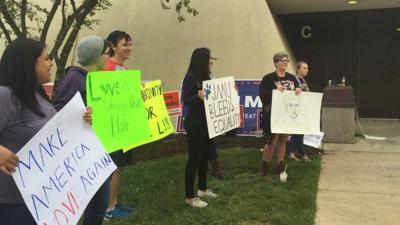 NEW: Small Group Protests Trump At RPV | News | dnronline.com