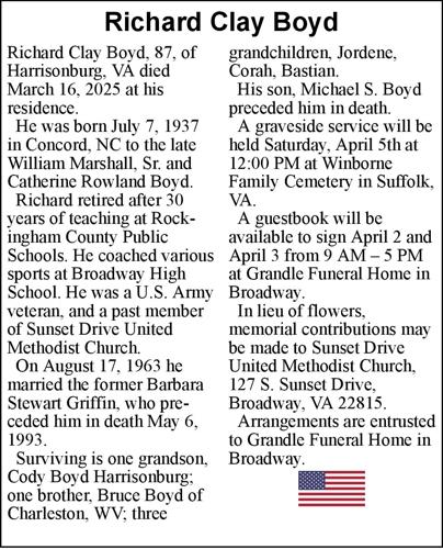 Richard Clay Boyd | Obituaries | dnronline.com