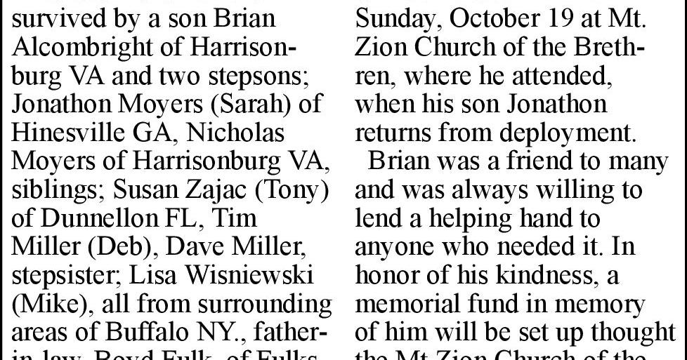 Brian Michael Miller | Obituaries | dnronline.com