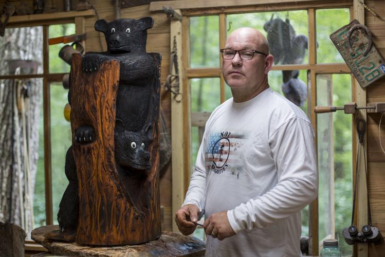 Carving His Niche: Man's Chainsaw Art Makes Statement Across County ...