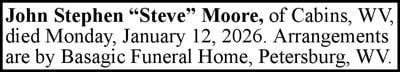 John Stephen “Steve” Moore | Obituaries | dnronline.com