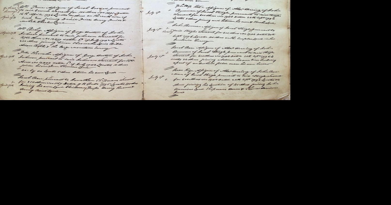 A Look Inside the 1790-1820 Land Office Treasury Warrant Book | History ...