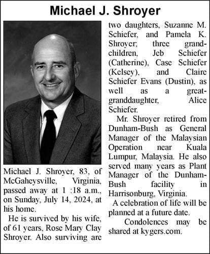 Michael J. Shroyer | Obituaries | dnronline.com