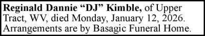 Reginald Dannie “DJ” Kimble | Obituaries | dnronline.com