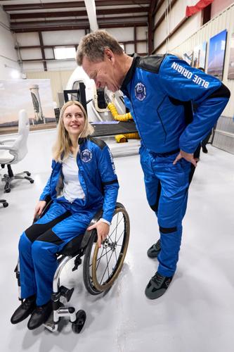 Paraplegic engineer becomes the first wheelchair user to blast off for ...