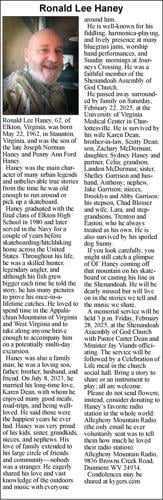 Ronald Lee Haney | Obituaries | dnronline.com