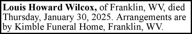 Louis Howard Wilcox | Obituaries | dnronline.com