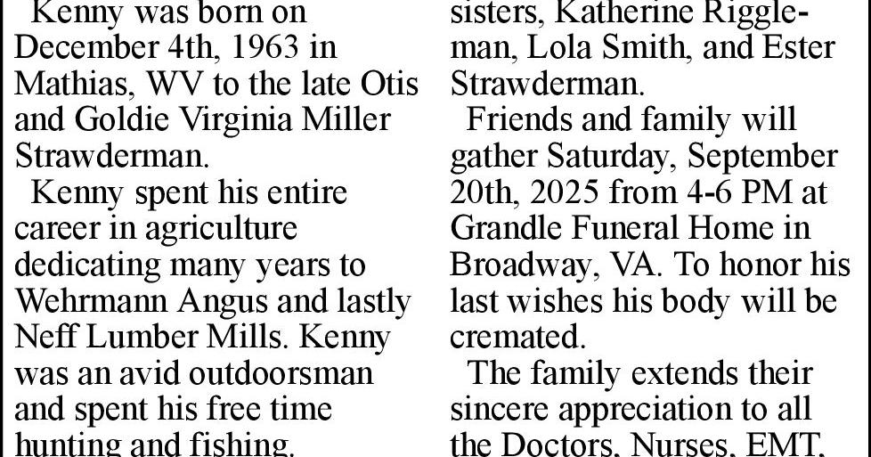 Kenneth Wayne Strawderman | Obituaries | dnronline.com