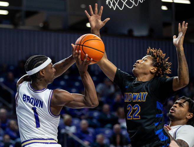 Mens Basketball: JMU vs. Midway | Photo | dnronline.com
