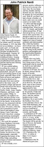 John Patrick Nardi | Obituaries | dnronline.com
