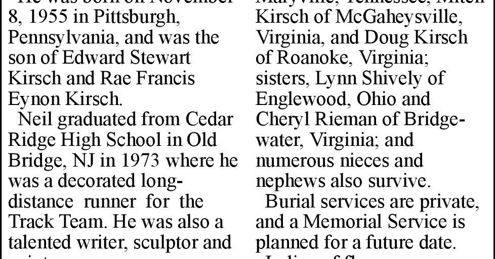 Neil Edward Kirsch | Obituaries | dnronline.com
