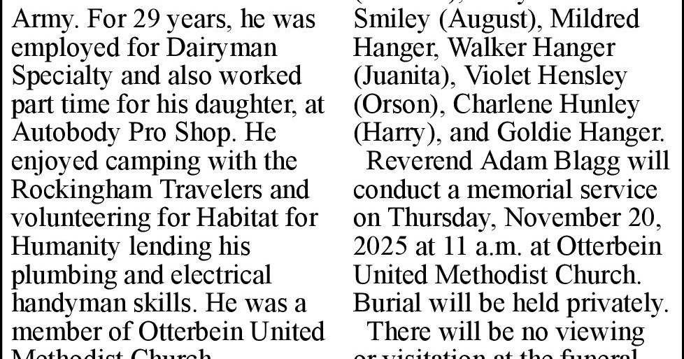Arthur Roland Hanger | Obituaries | dnronline.com