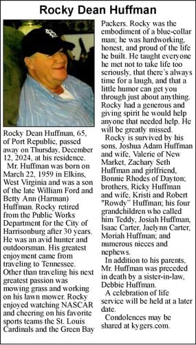 Rocky Dean Huffman | Obituaries | dnronline.com