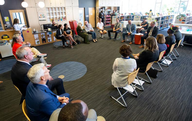 U.S. Secretary Of Education Visits Bluestone Elementary School As Part ...