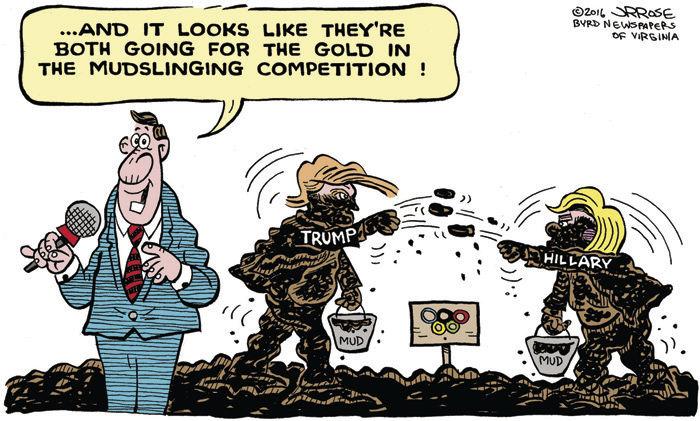 Mudslinging | Cartoon | dnronline.com