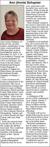 Ann (Annie) Schupner | Obituaries | dnronline.com