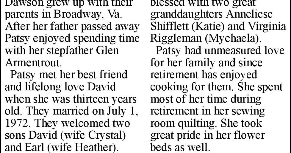 Patsy Sue Curry | Obituaries | dnronline.com