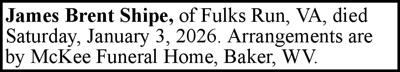James Brent Shipe | Obituaries | dnronline.com