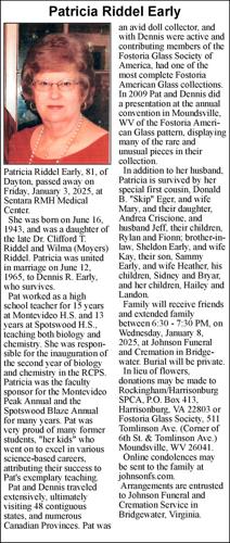 Patricia Riddel Early | Obituaries | dnronline.com