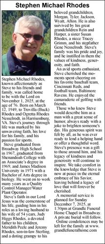 Stephen Michael Rhodes | Obituaries | dnronline.com