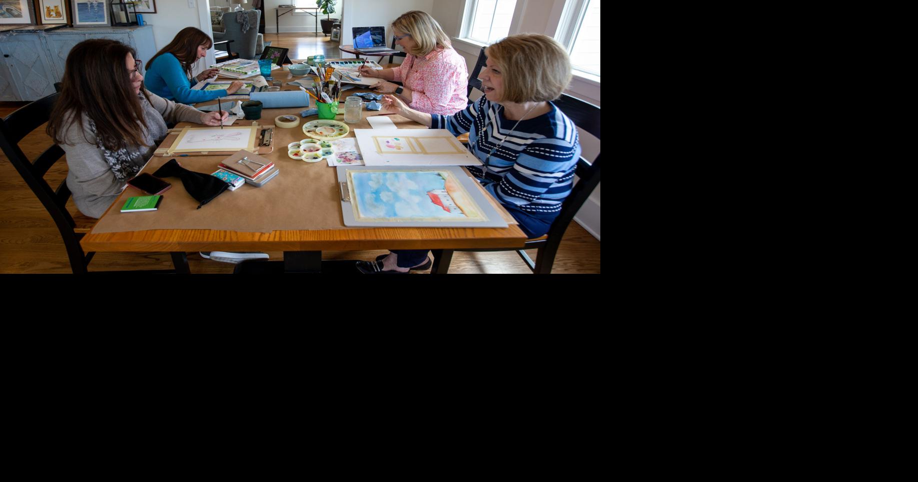 "Joyful Painters" Womens Watercolorists In Rockingham Connect Through ...