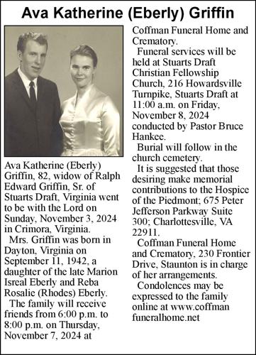 Ava Katherine (Eberly) Griffin | Obituaries | dnronline.com