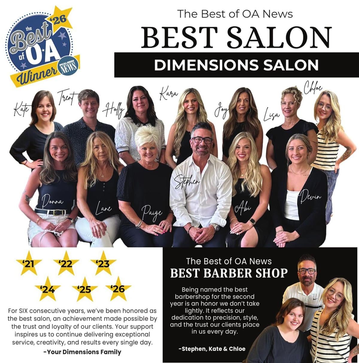 DIMENSIONS STUDIO-SALON