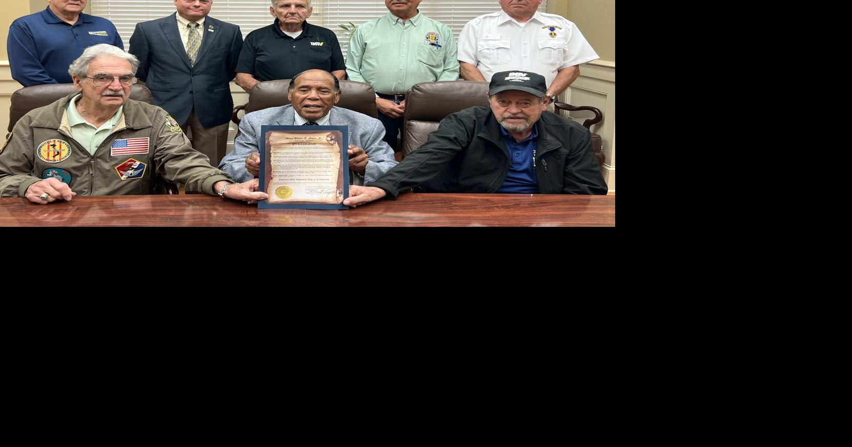 Mayor proclaims ‘Vietnam War Veterans Day’ in Enterprise