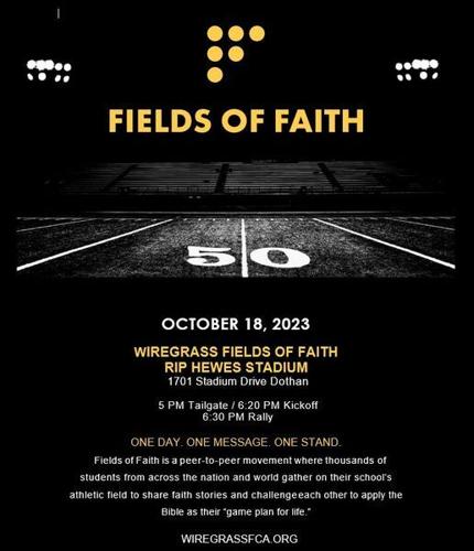 Wiregrass FCA hosting 20th annual Fields of Faith event next month