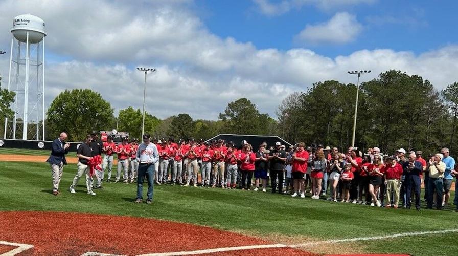 G.W. Long officially dedicates baseball facility as Earl Miller Field