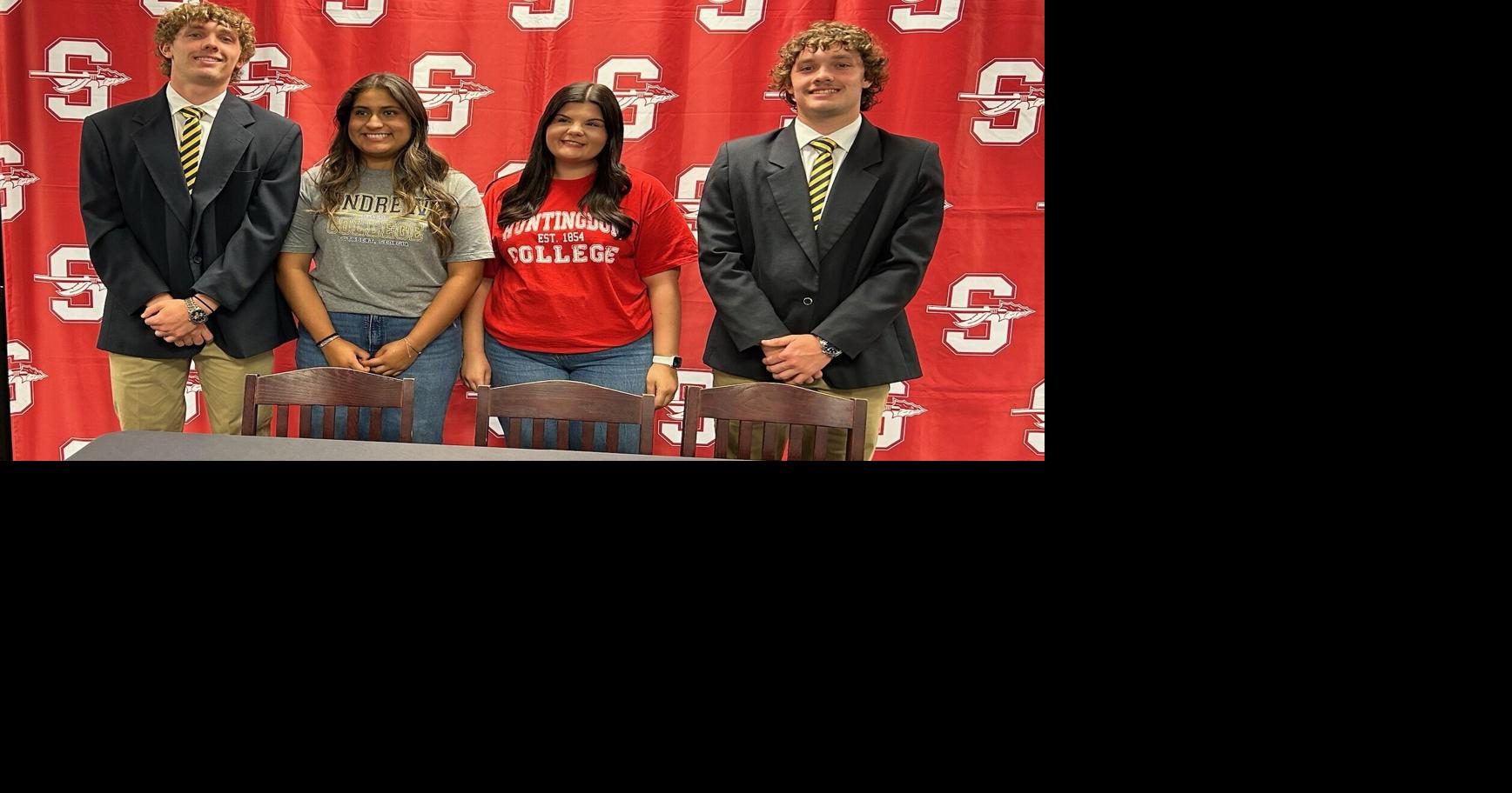 Three Slocomb athletes sign with Andrew, one student with Huntingdon ...
