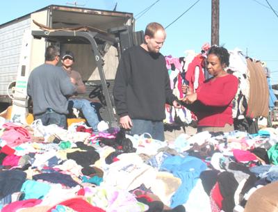 40,000 pounds of clothes