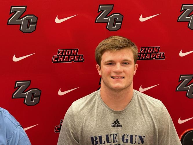 Zion Chapel football player Mason Stuart signs with Point University