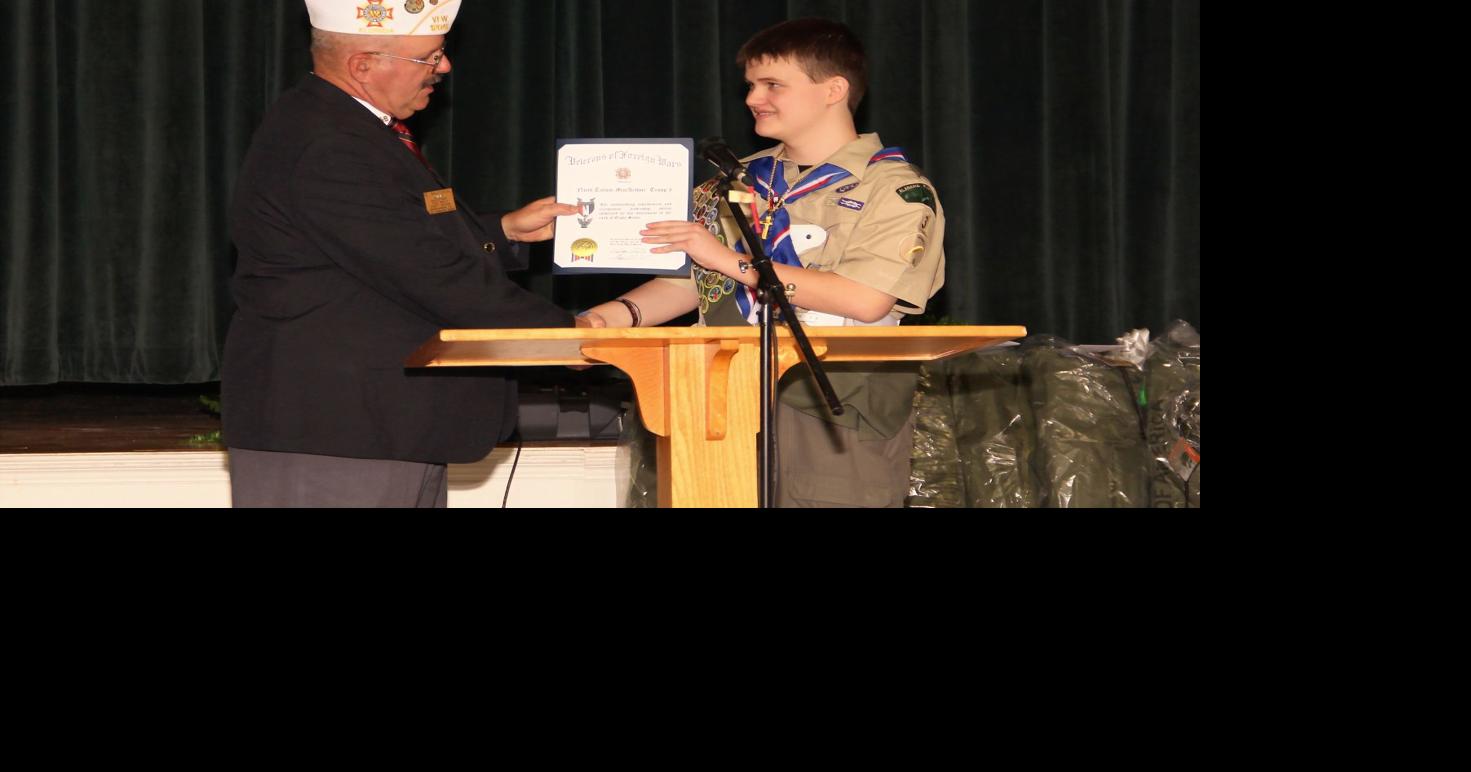 Troop 3 Boy Scout Noah McArthur Awarded Scout Rank