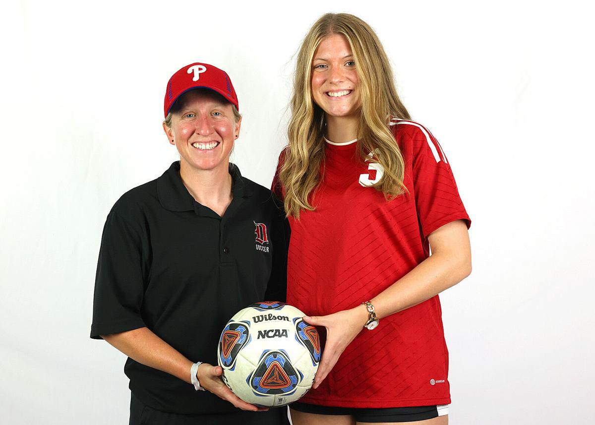 Dothan Eagle Super 12 girls soccer team with Player and Coach of the ...