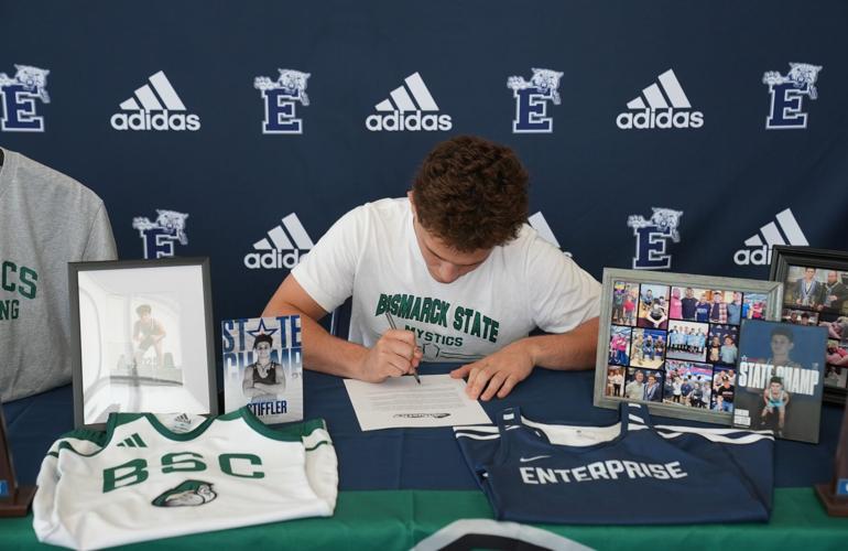 Enterprise wrestler Stiffler signs with Bismarck State College of North ...