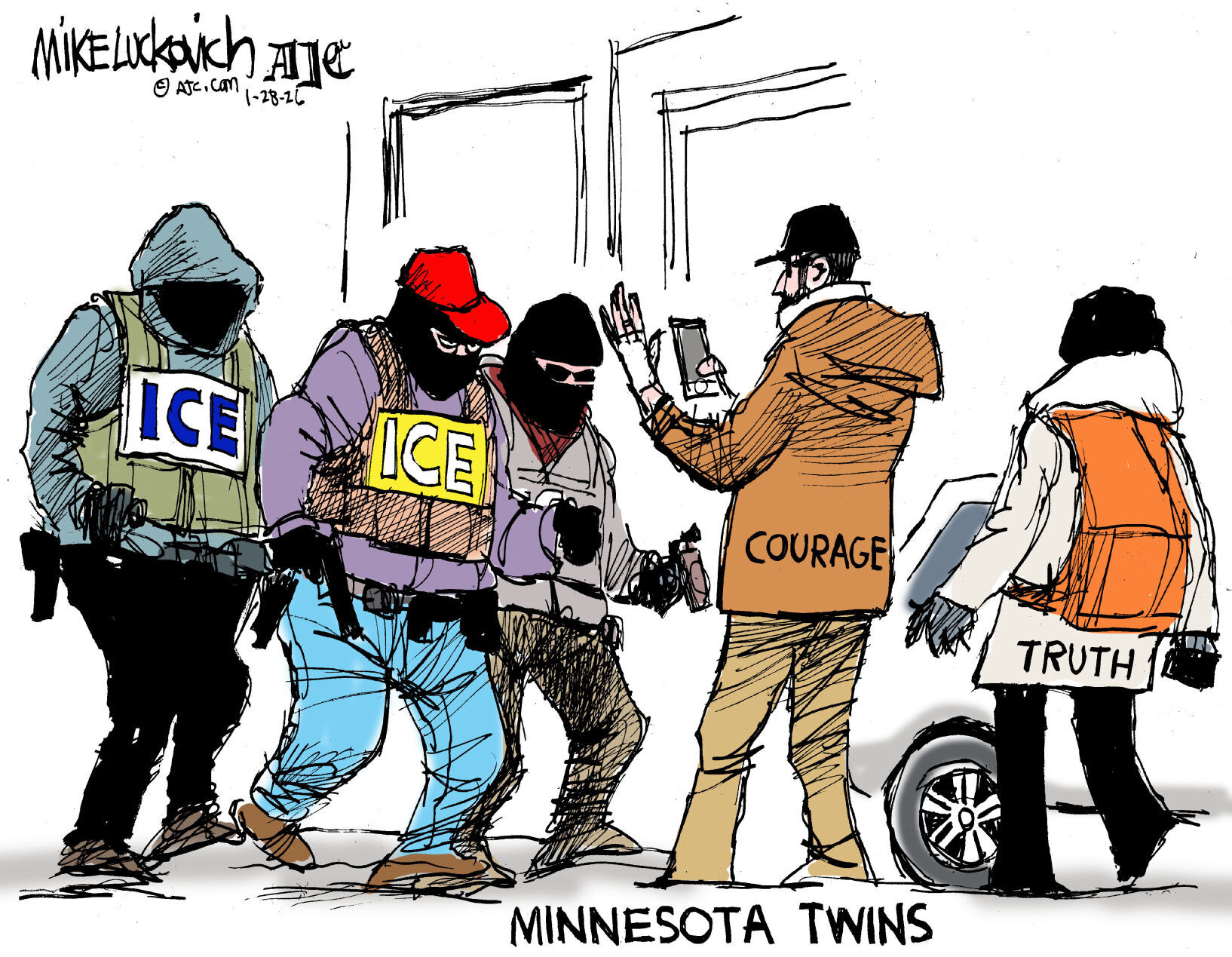 13 political cartoons investigate the Minneapolis killings