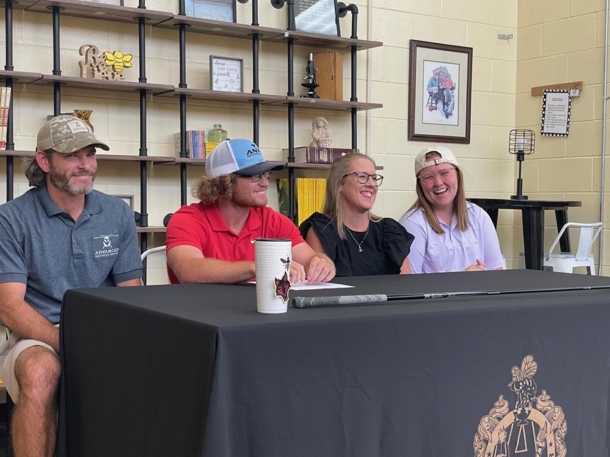 Logan Barnes is the first golfer from Ashford High to sign